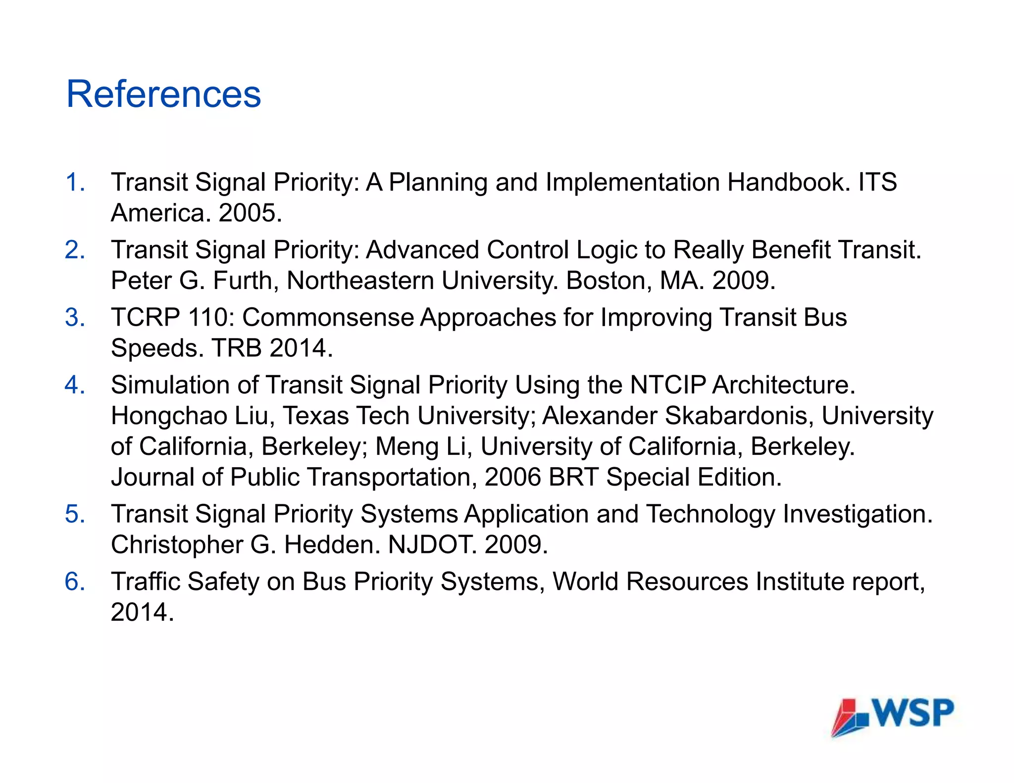 Transit Signal Priority Pptx
