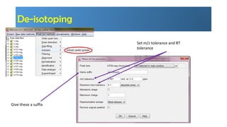MZMine workflow from Dr. Kellogg | PDF