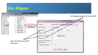 MZMine workflow from Dr. Kellogg | PDF