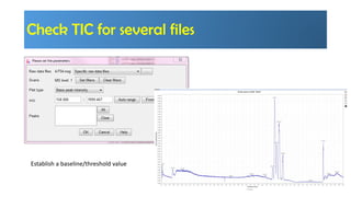 MZMine workflow from Dr. Kellogg | PDF