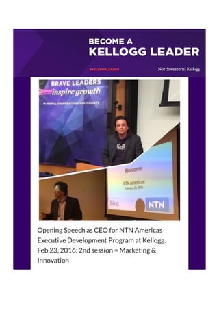 Kellogg Leader: New Branding Campaign of Kellogg School | PDF