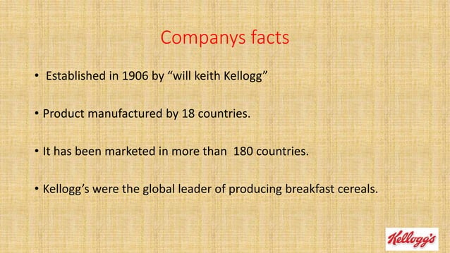 Kellogg's case study | PPTX