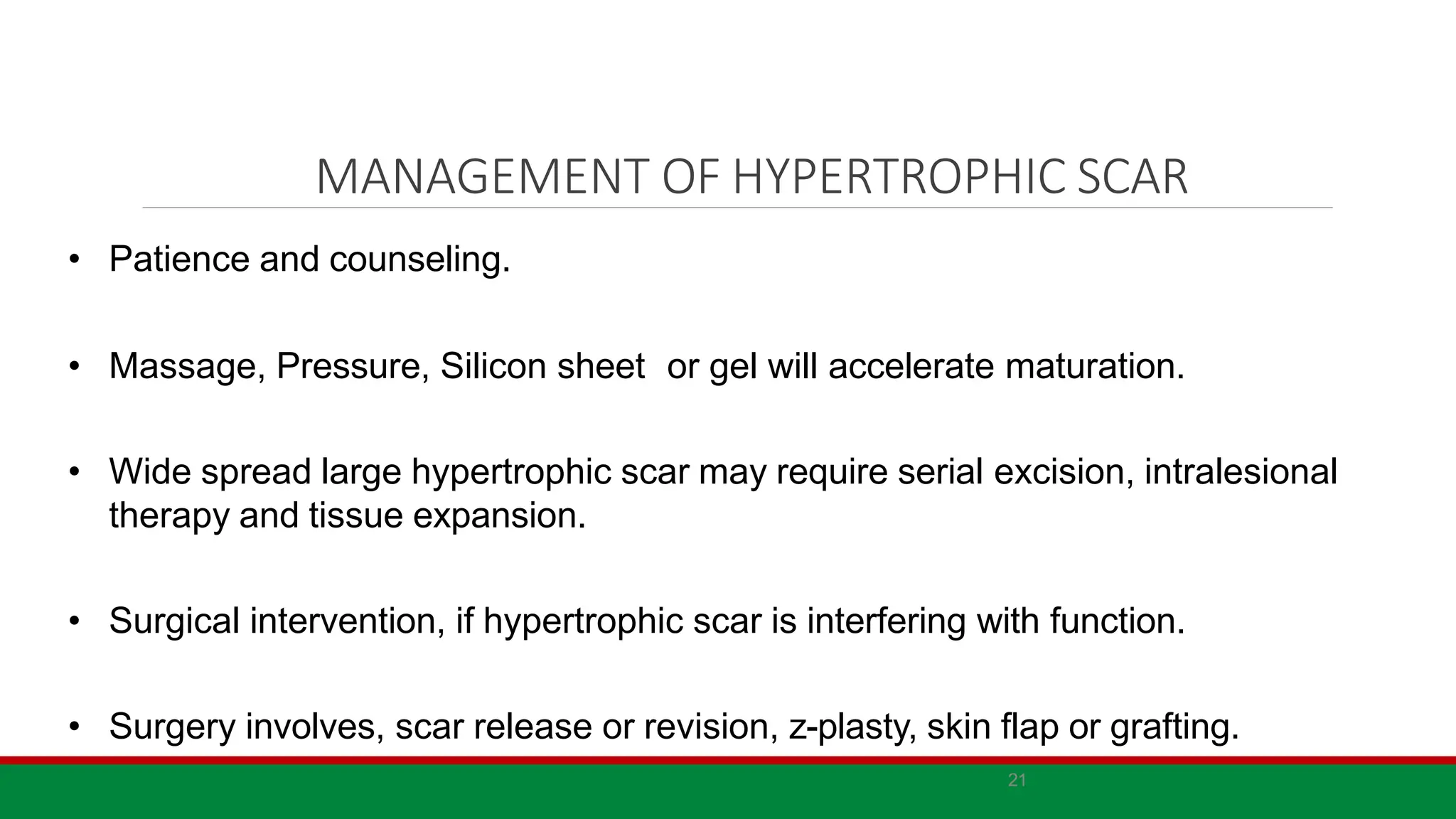 keloids and Hypertrophic Scars. Presentation and management options | PPTX