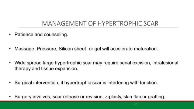 keloids and Hypertrophic Scars. Presentation and management options ...