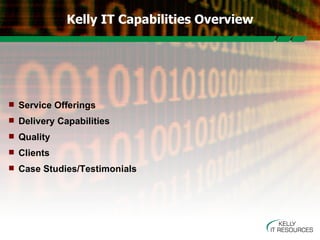 Kelly IT Resources Service Offerings | PPT