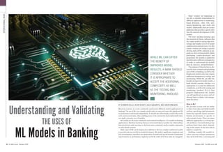 Understanding and validating the uses of machine learning models | PPT