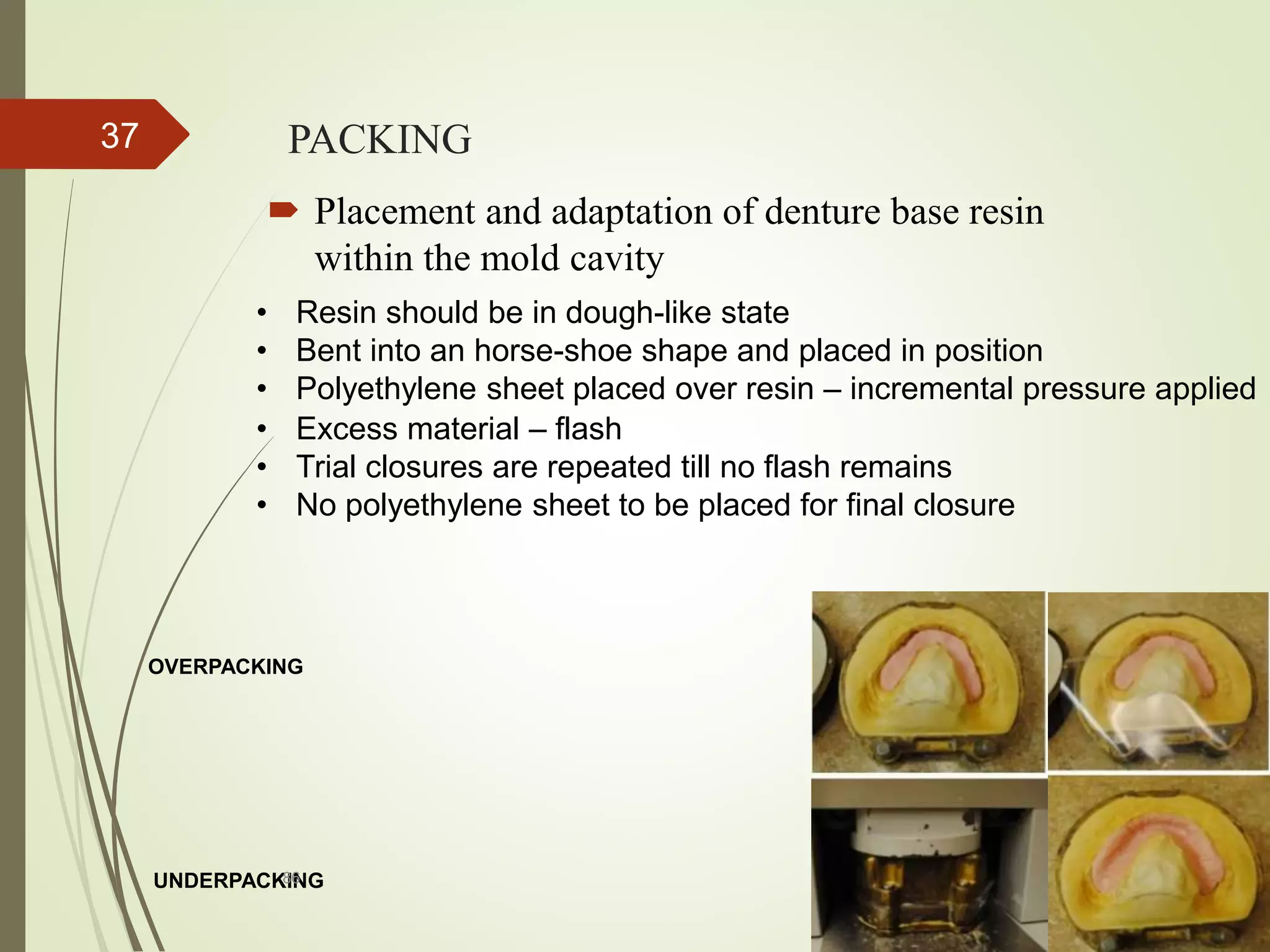 Synthetic Resins used in Prosthodontics | PPTX