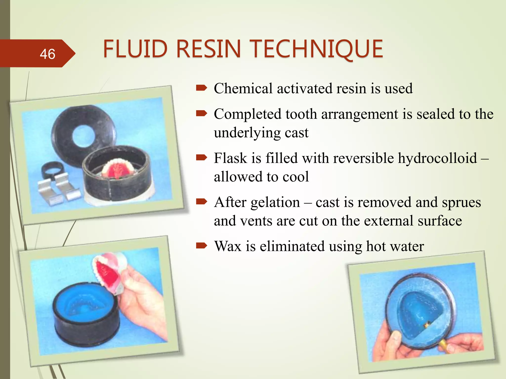 Synthetic Resins used in Prosthodontics | PPTX