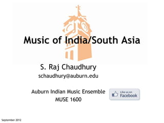Music of India, 2012 | PPTX