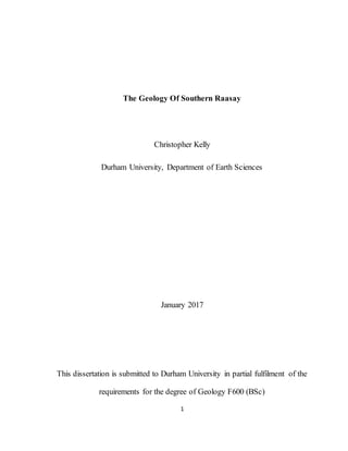 The Geology of Southern Raasay | PDF