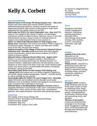 Kelly Corbett: Resume | PDF