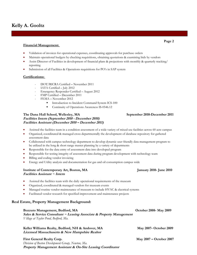 Kelly Gooltz Resume | PDF