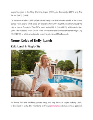 Kelly Lynch – A Tale of Talent and Versatility in Film and Television | PDF
