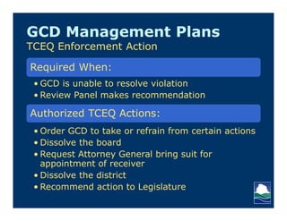 PGMA Process and TCEQ's Role in Groundwater, Kelly Mills | PDF