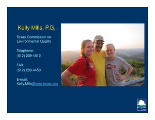 PGMA Process and TCEQ's Role in Groundwater, Kelly Mills | PPT