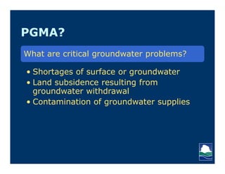 PGMA Process and TCEQ's Role in Groundwater, Kelly Mills | PDF
