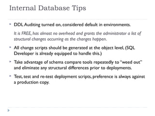 Kelly potvin nosurprises_odtug_oow12 | ODP | Databases | Computer Software and Applications