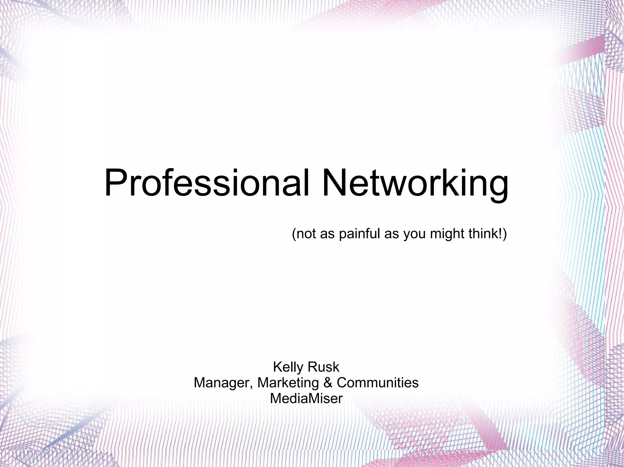 Professional Networking | PPT