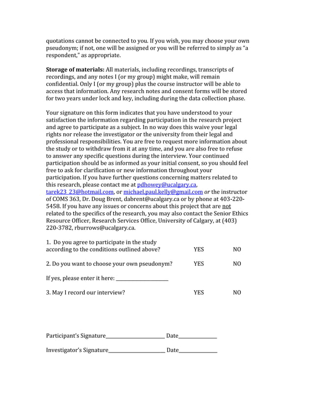 Kelly saleh howey_proposal | PDF