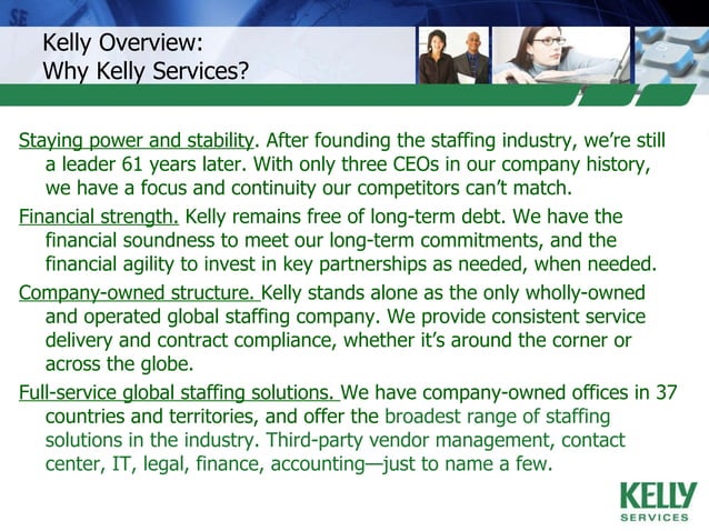 Kelly Services Overview | PPT