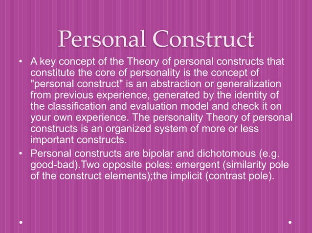 Kelly's theory | PPTX | Science