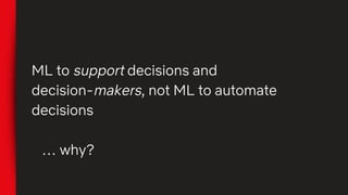 Supporting decisions with ML | PDF