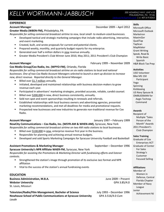 Kelly Wortmann Jabbusch Resume | PDF
