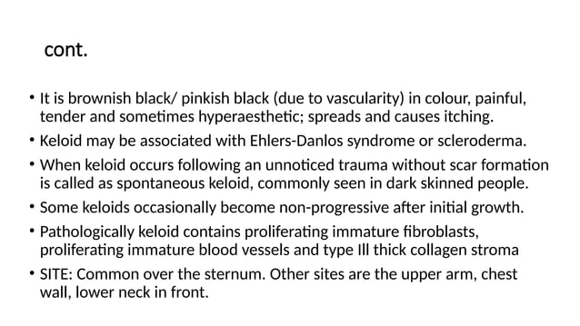 keloid, hyper scar, lipoma, derm cyst, seb cyst.pptx