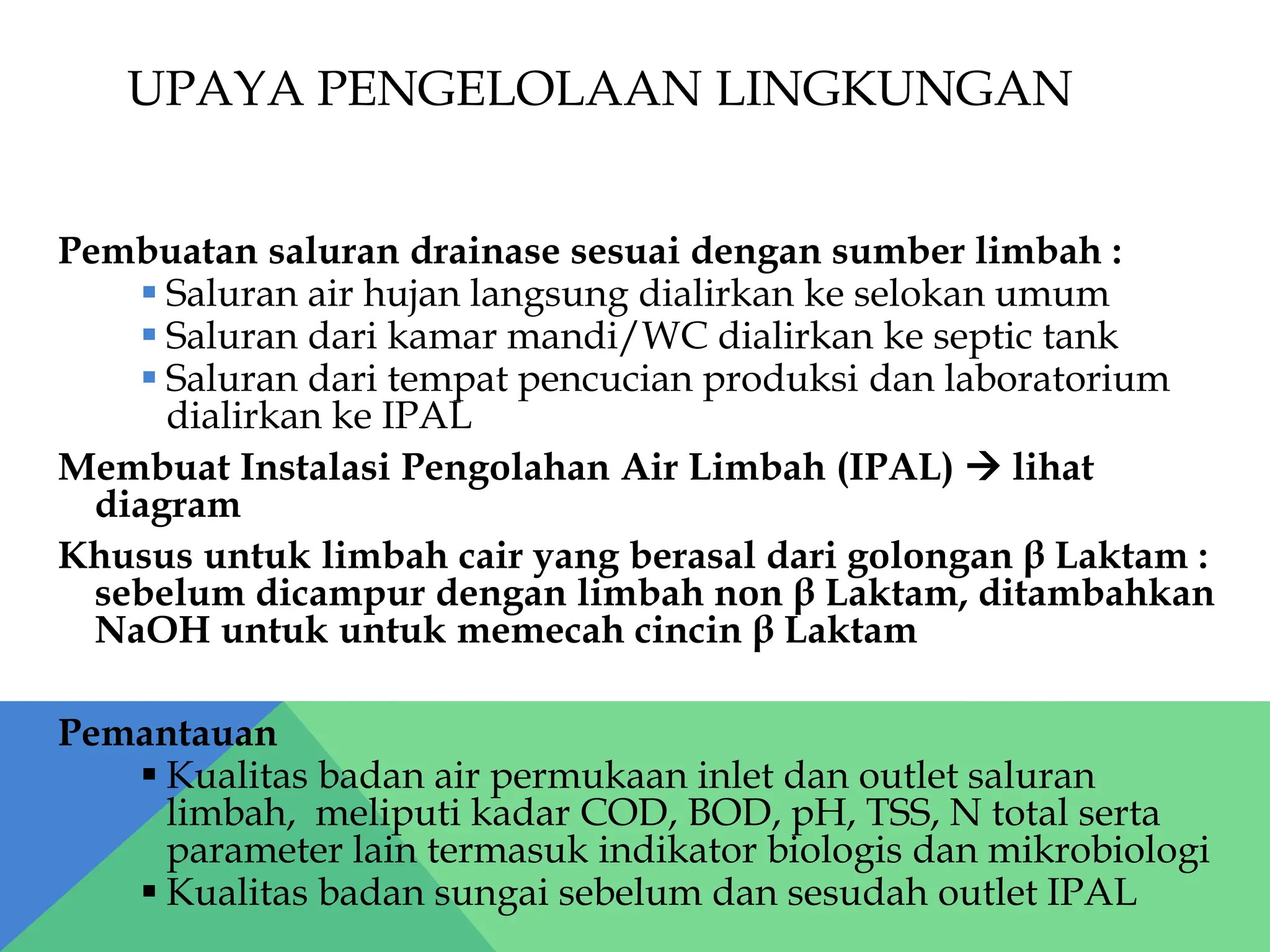 Pengelolaan Limbah pada Industri Farmasi | PDF