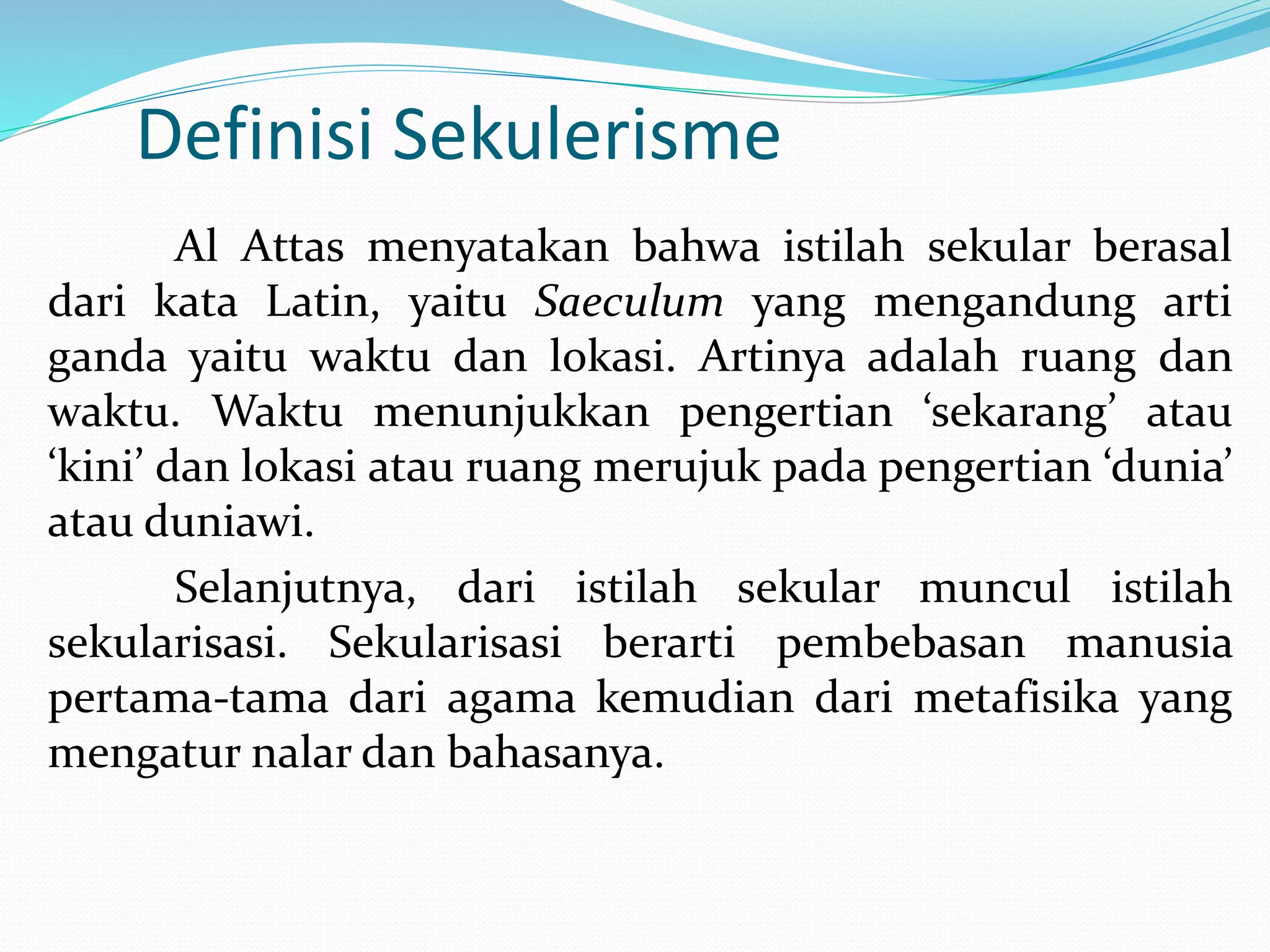 Kelompok 14 : Sekularisme | PPTX