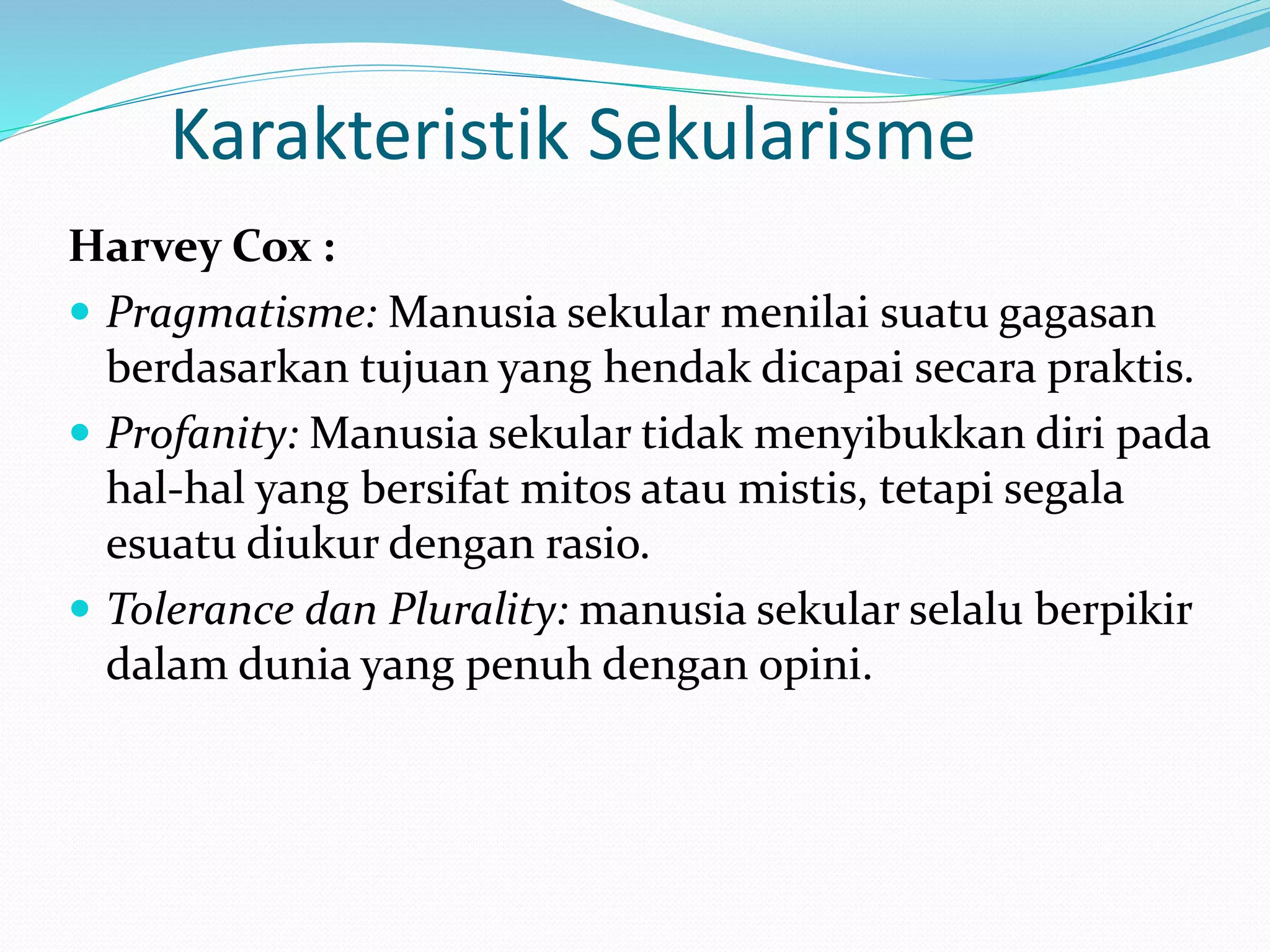 Kelompok 14 : Sekularisme | PPT