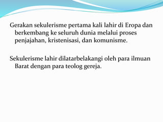 Kelompok 14 : Sekularisme | PPT