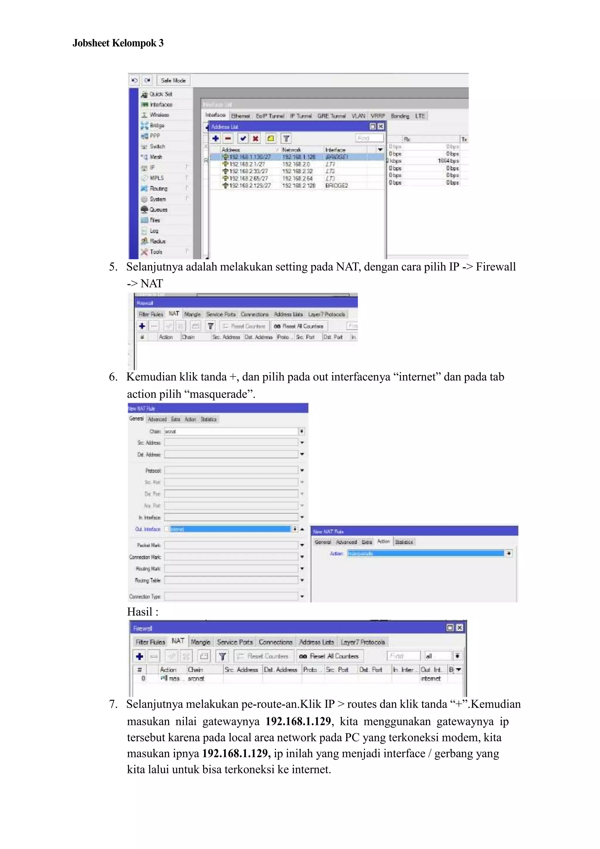 Kelompok 3 tiga lantai 4 ruangan masing-masing lantai | DOCX