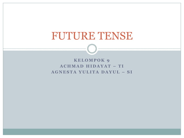 Simple Future Tense | PPT