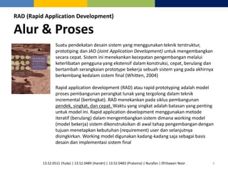 Rapid Apllication Development RAD Rekayasa Perangkat Lunak RPL | PDF