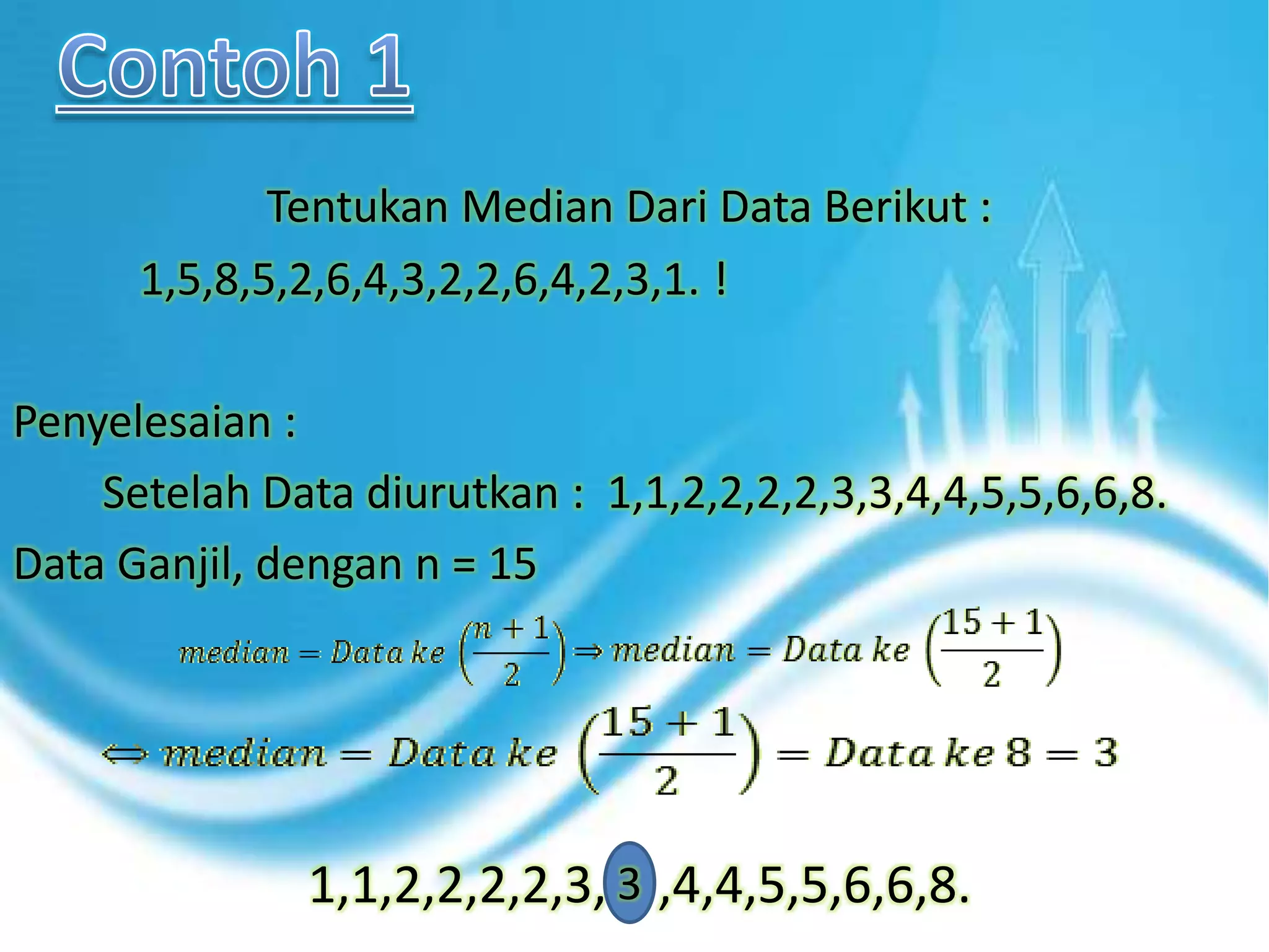 Ukuran pemusatan data tunggal | PPTX