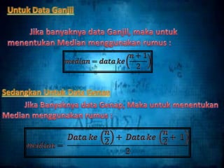 Ukuran pemusatan data tunggal | PPTX
