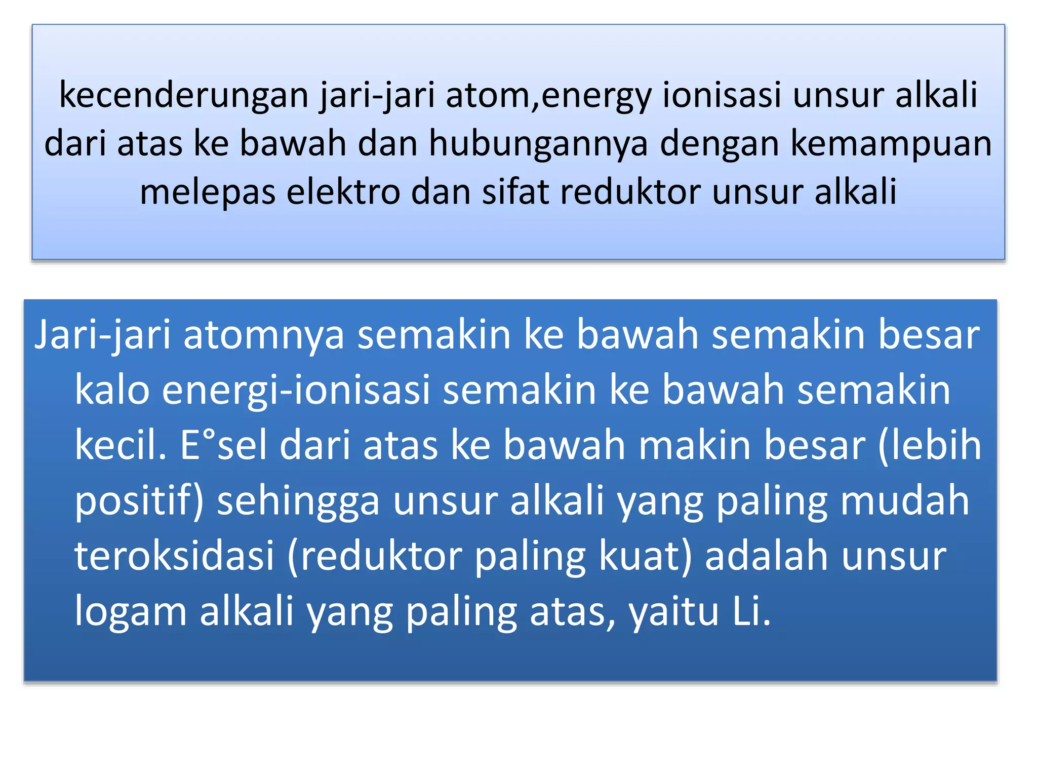 kimia unsur logam alkali | PPTX