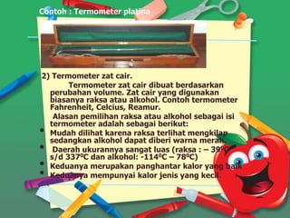 Suhu dan Pengukuran | PPT