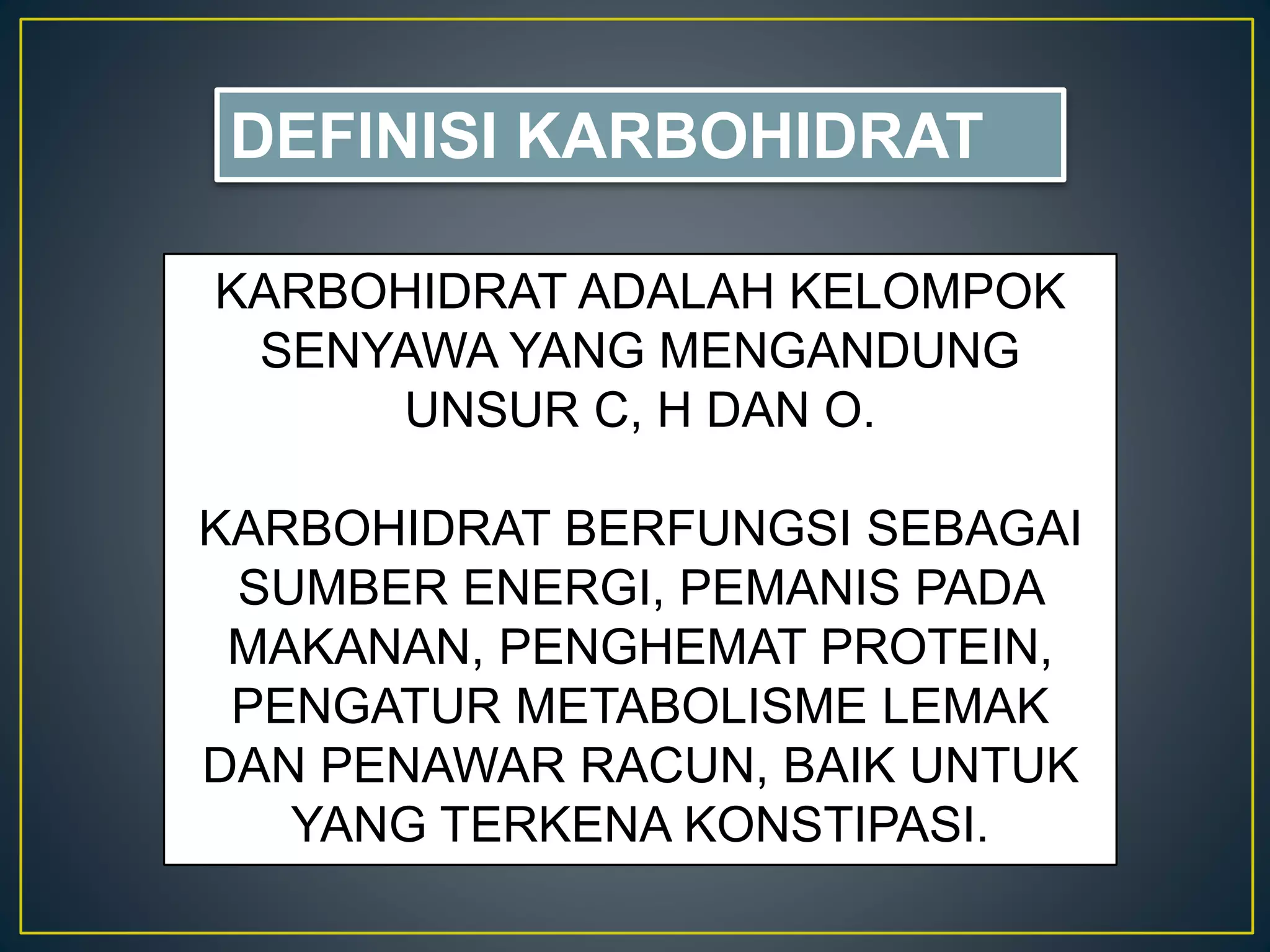 Karbohidrat | PPT