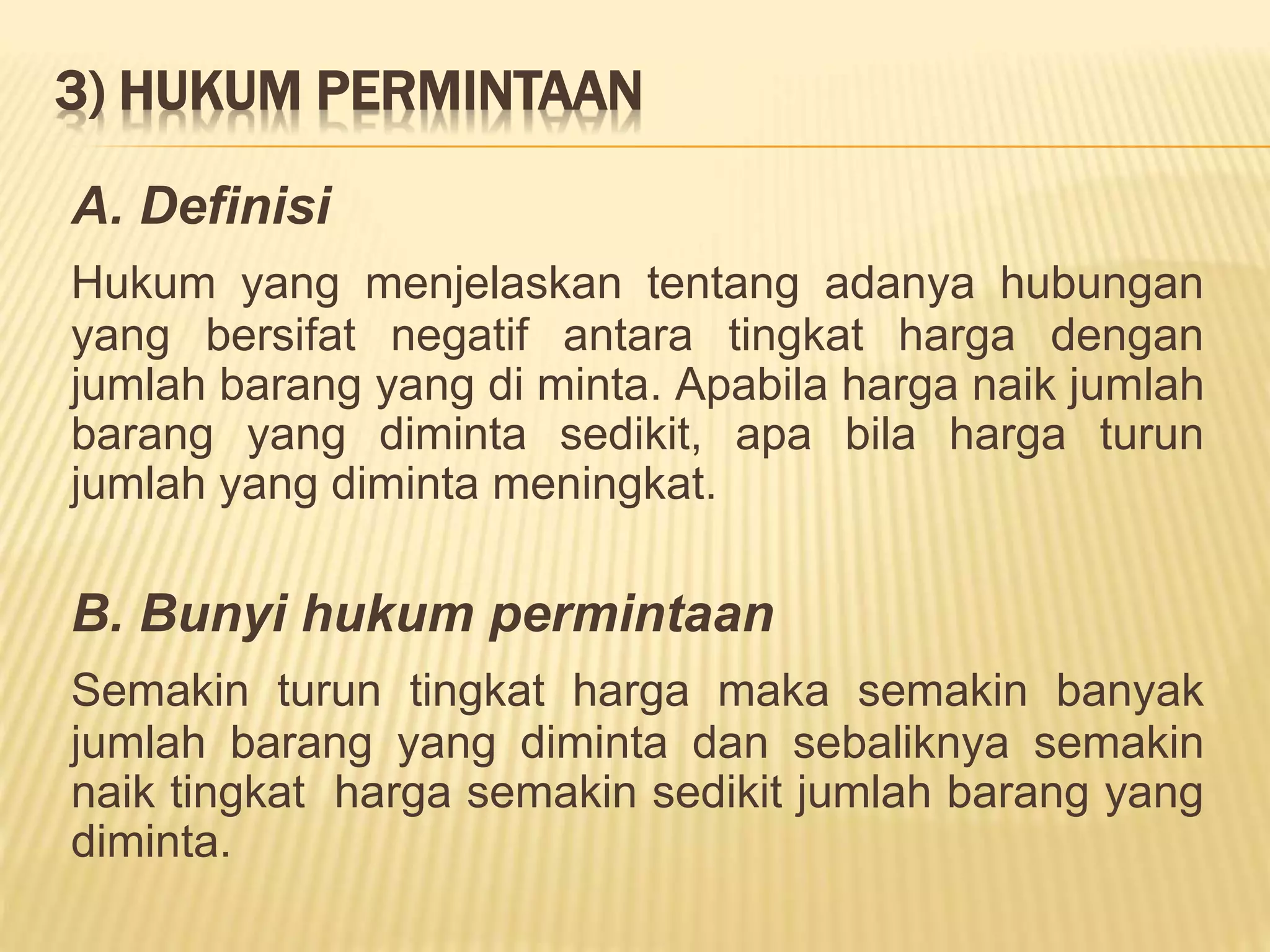 Materi Ekonomi SMA kelas 10 "Permintaan" | PPTX
