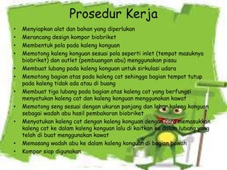 PEMBUATAN BIOBRIKET DARI BUAH KETAPANG DAN TEMPURUNG KELAPA | PPTX