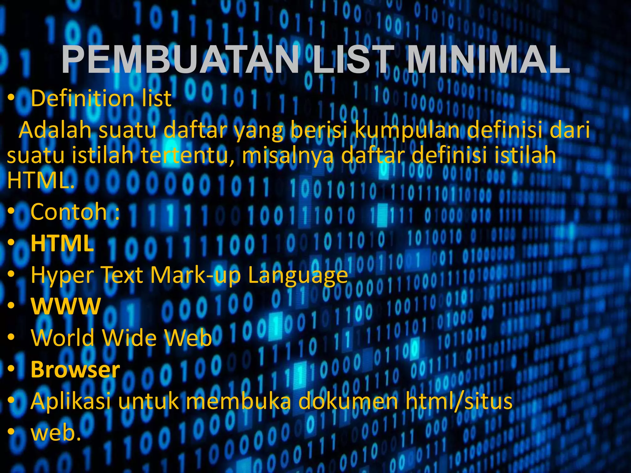 Tugas Kelompok 1 - Pemrograman Web | PPTX