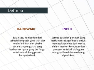 Hardware Input | PPTX