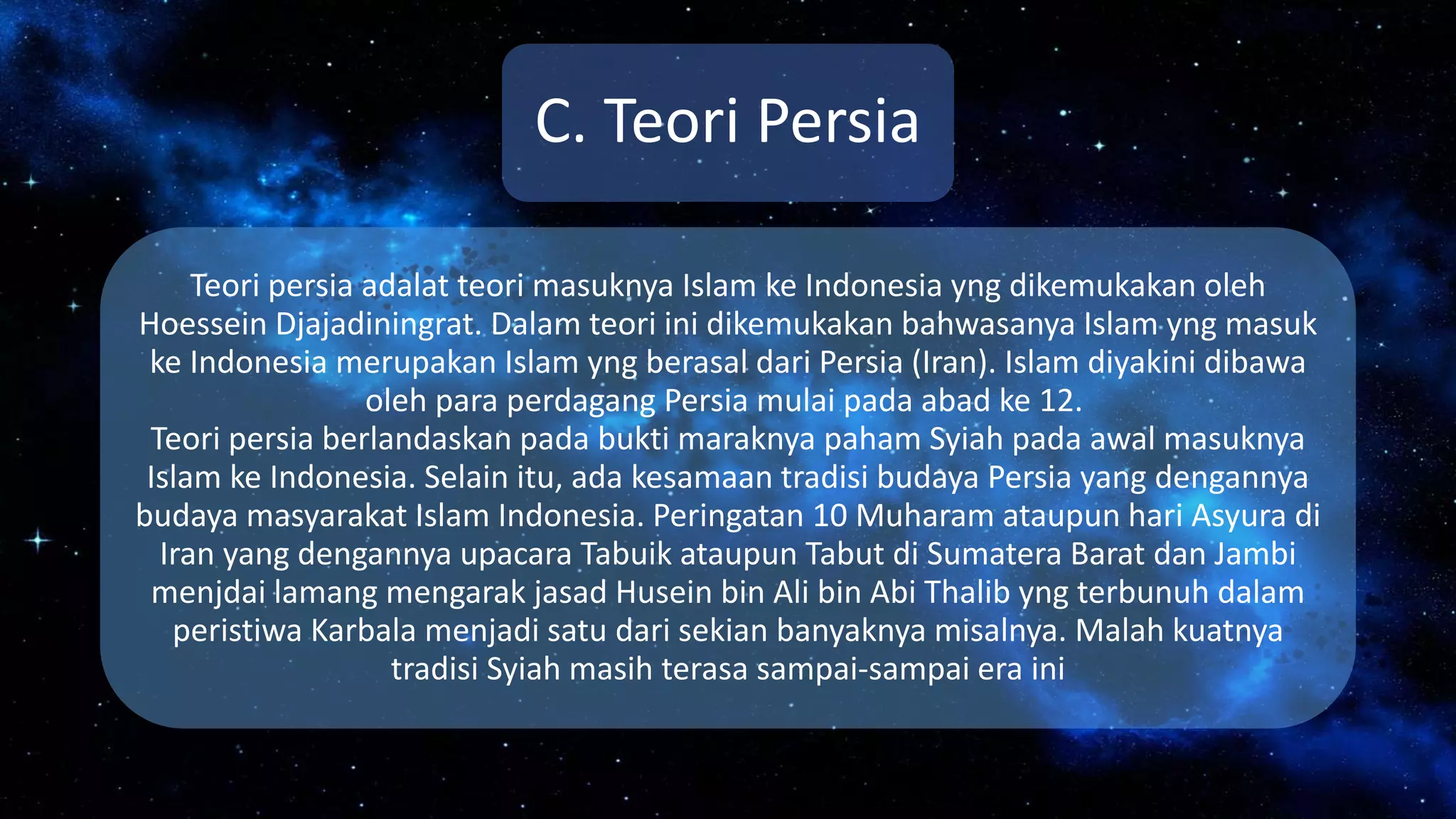 teori masuknya islam ke Nusantara | PPTX
