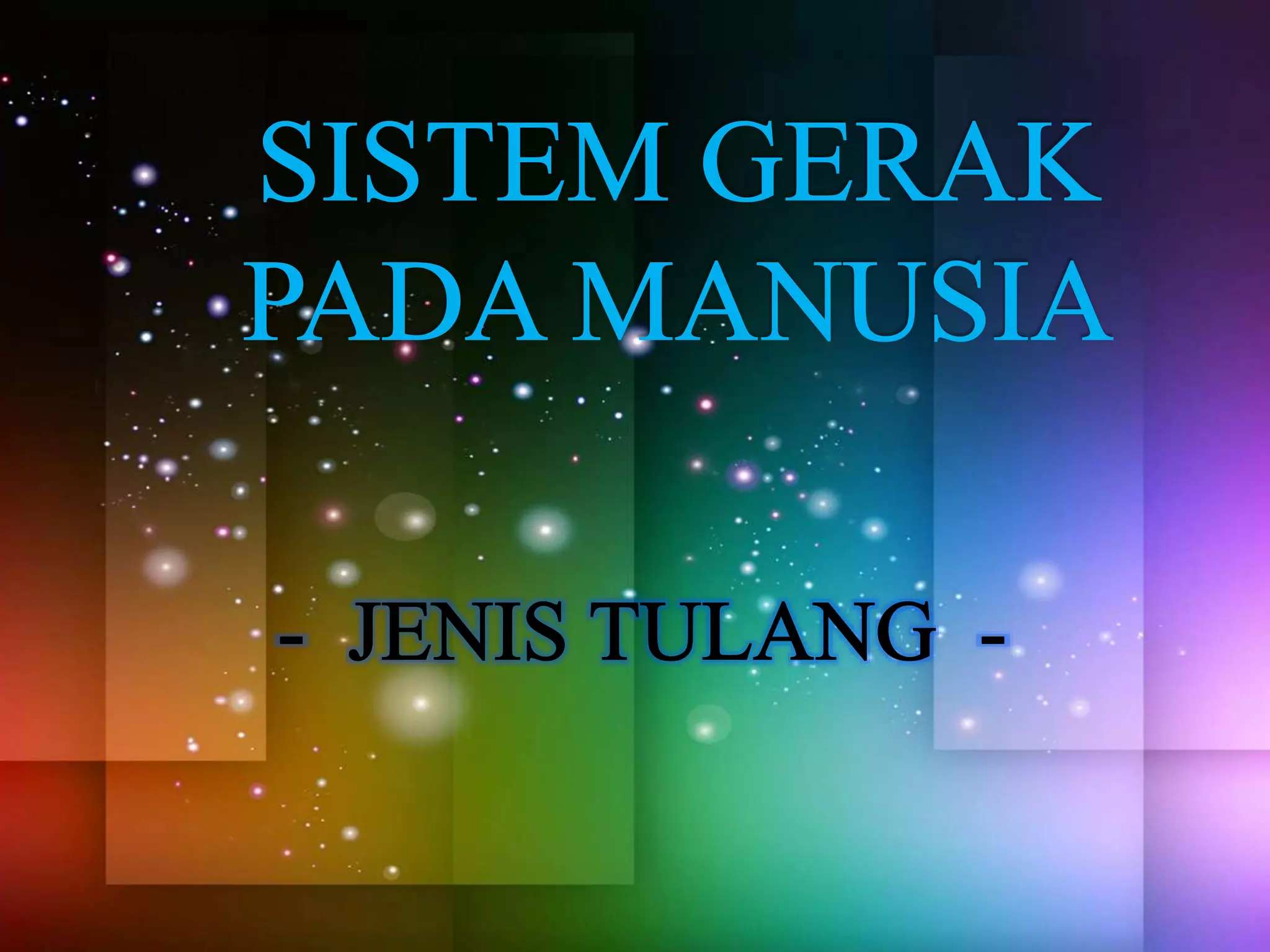 Biologi - Jenis tulang | PPTX