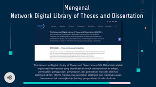 Kelompok 1 - Network Digital Library of Theses and Dissertation.pptx