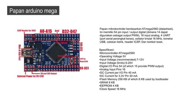 Sistem Monitoring Motor Menggunakan Papan Arduino Mega Berbasis IoT(Sistem Embedded) | PPT