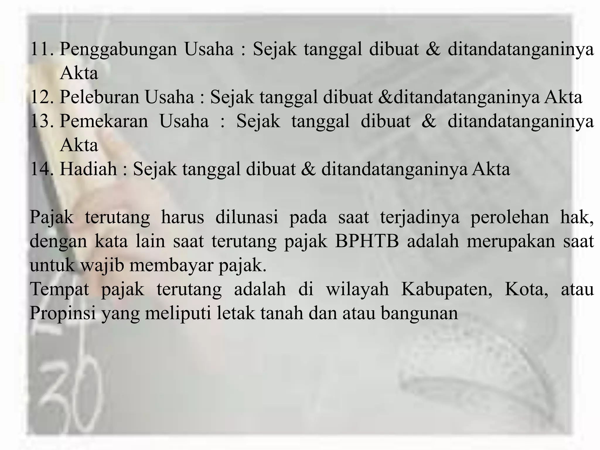 Bea Perolehan Hak atas Tanah (BPHTB) | PPTX