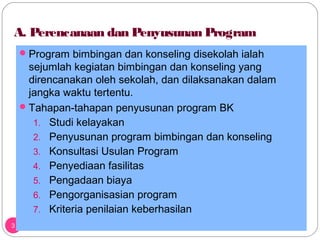 Mekanisme Pelaksanaan BK di Sekolah | PPT